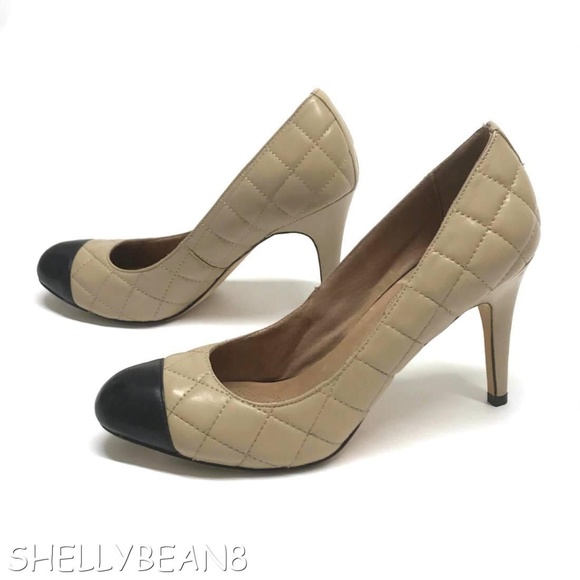 Corso Como | Shoes | Corso Como Quilted Leather Cap Toe Pumps Heels 9 ...